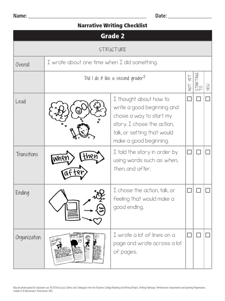 Narrative Checklist | PDF