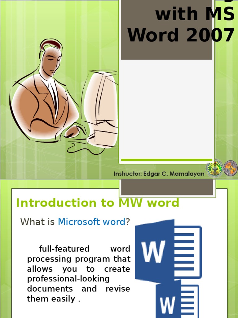 1 OPT-Working With MS Word | PDF | Microsoft Word | Page Layout