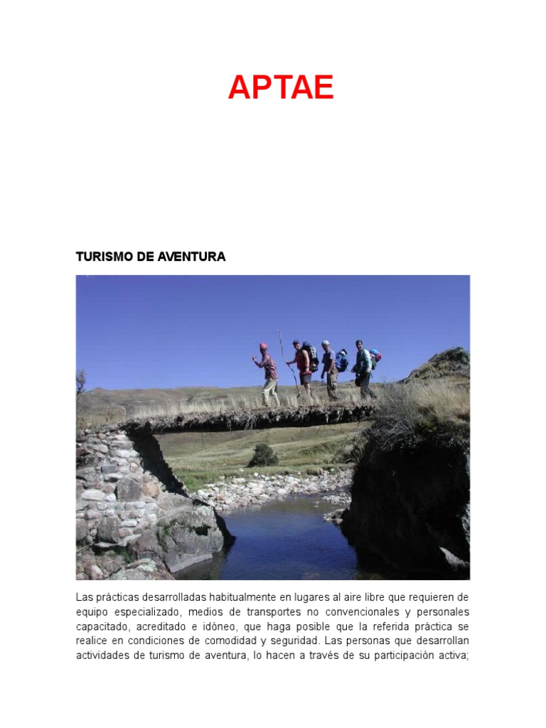 APTAE | PDF | Turismo | Perú