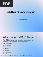 IMRaD Lab Report Quick Guide | PDF | Statistics | Cognition