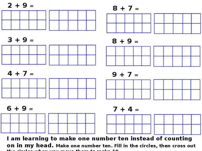 Making Numbers Ten: Math Practice | PDF