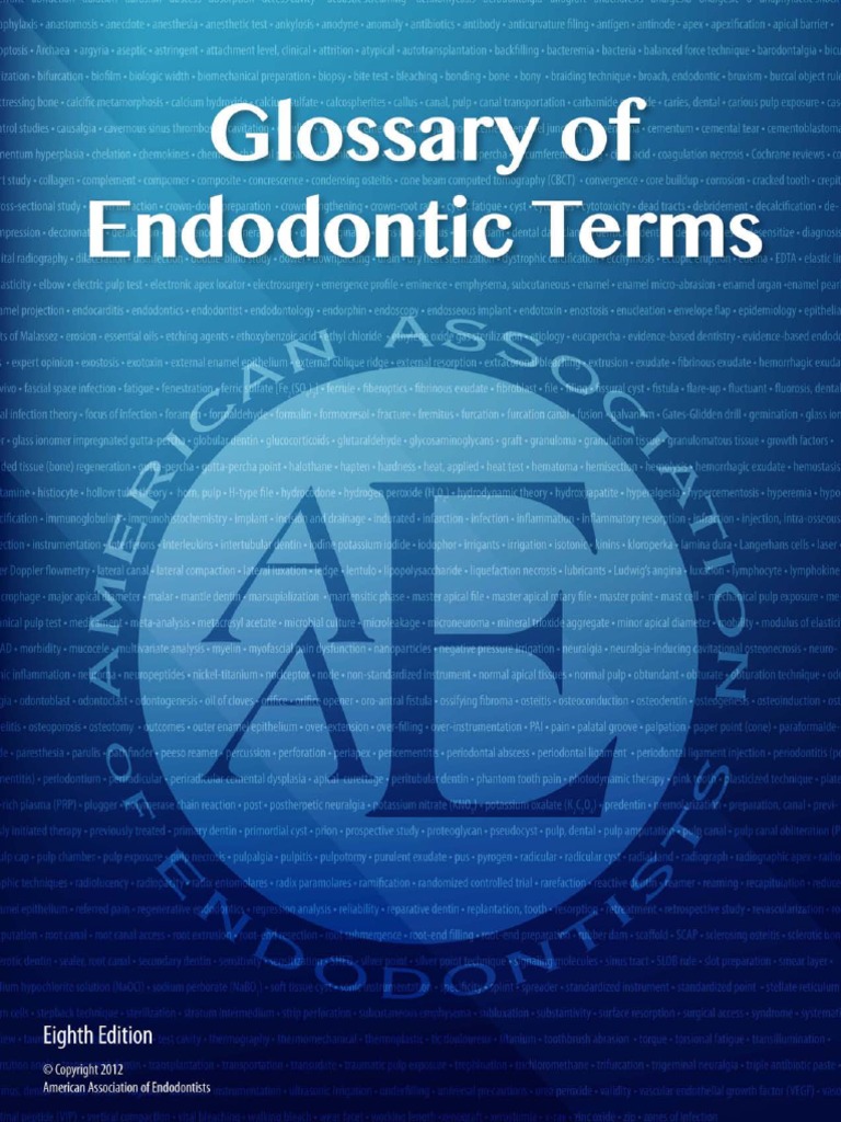 AAE - Endodontic Glossary | PDF | Dentin | Human Tooth
