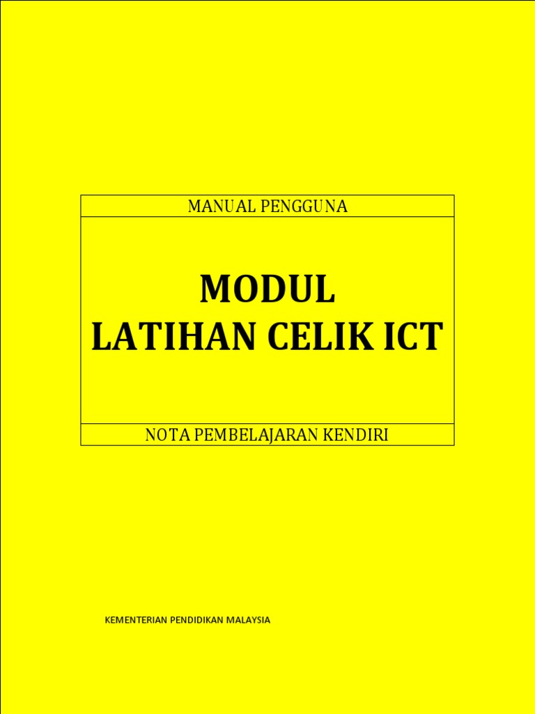 Panduan Guru: Modul Celik ICT | PDF | Bisnis