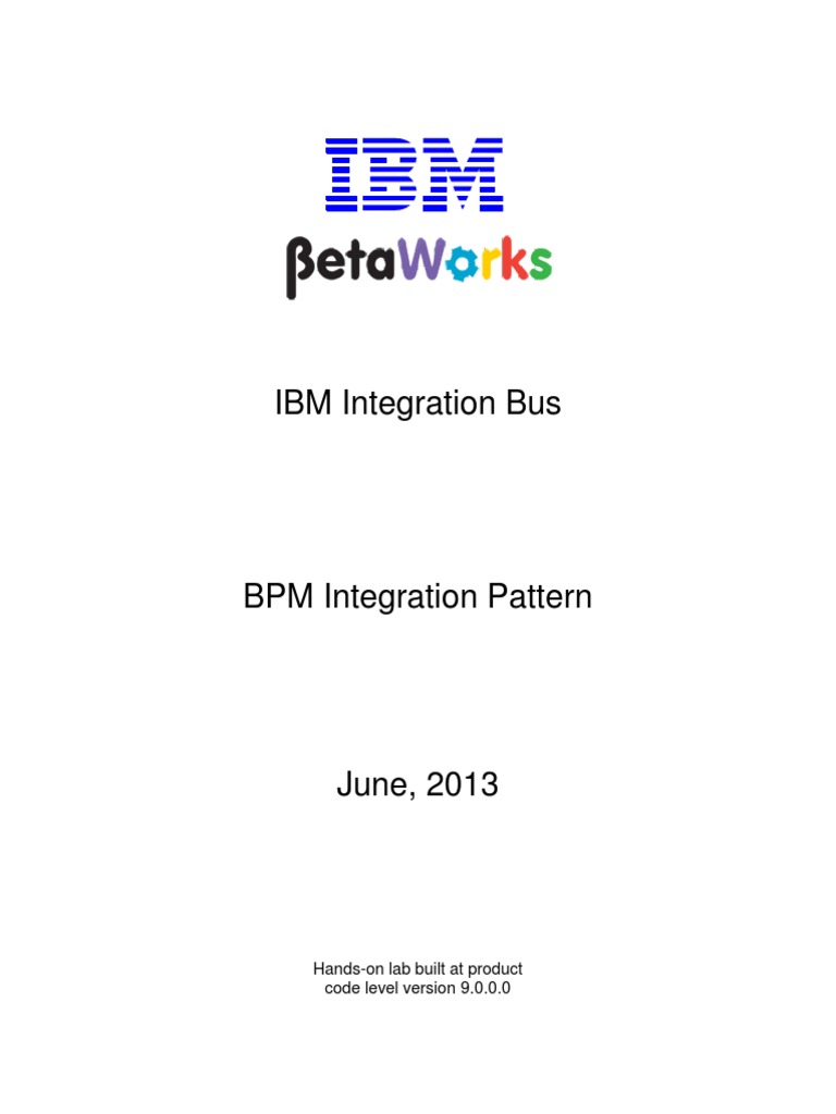 IIB9000 BPM Integration Pattern | PDF | Business Process Management ...