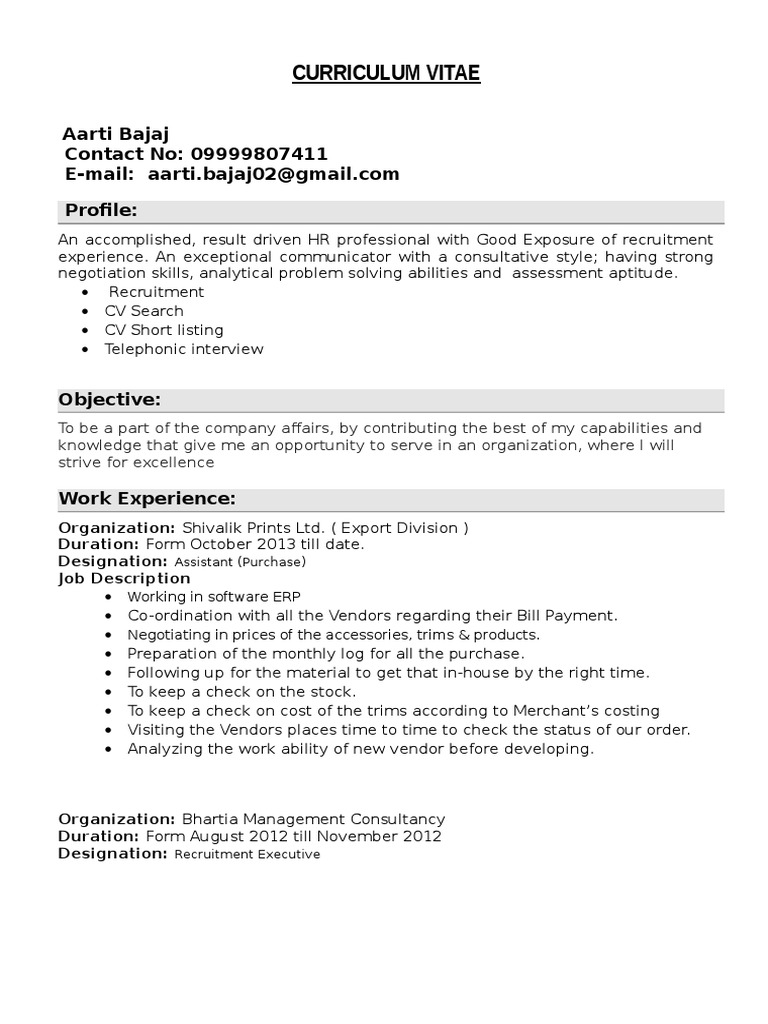 Old Resume | PDF | Recruitment | Computing