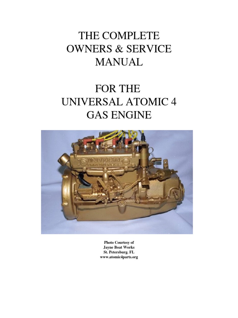 Atomic Four Service Manual | PDF | Carburetor | Throttle