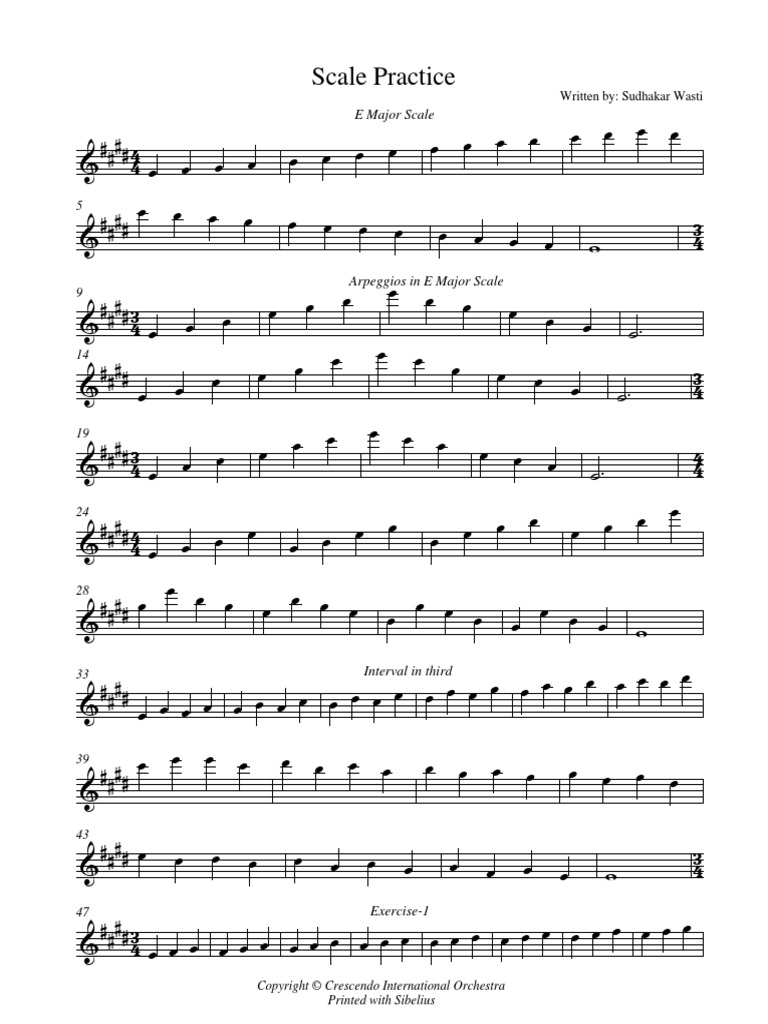 Violin Scale Practice | PDF