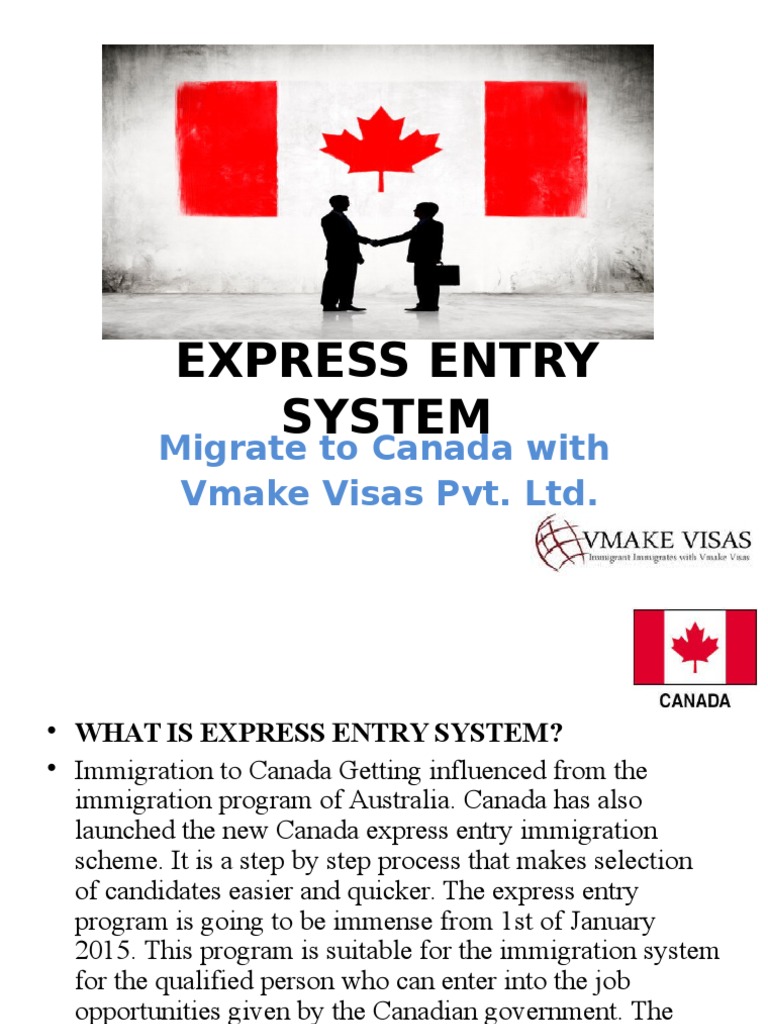 Express Entry System - Migrate to Canada with Vmake Visas Pvt. Ltd ...