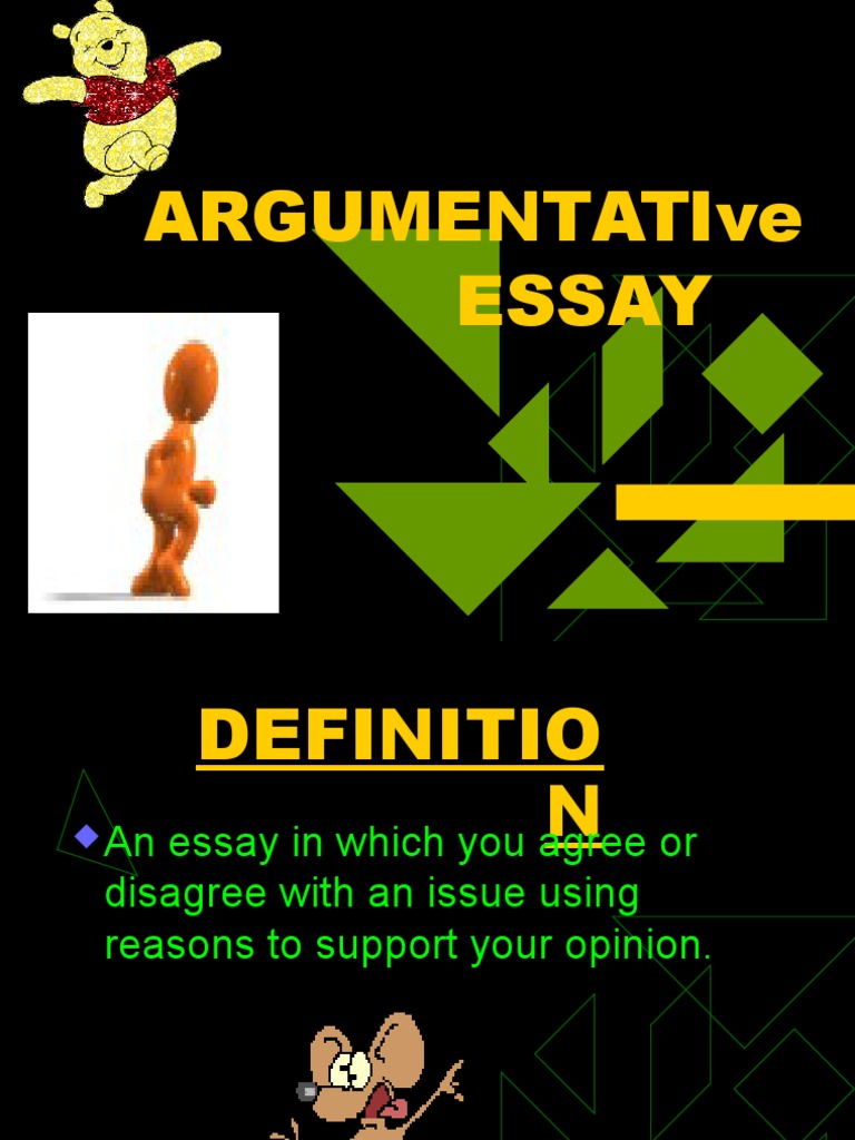ARGUMENTATIve ESSAY.ppt | Essays | Argument