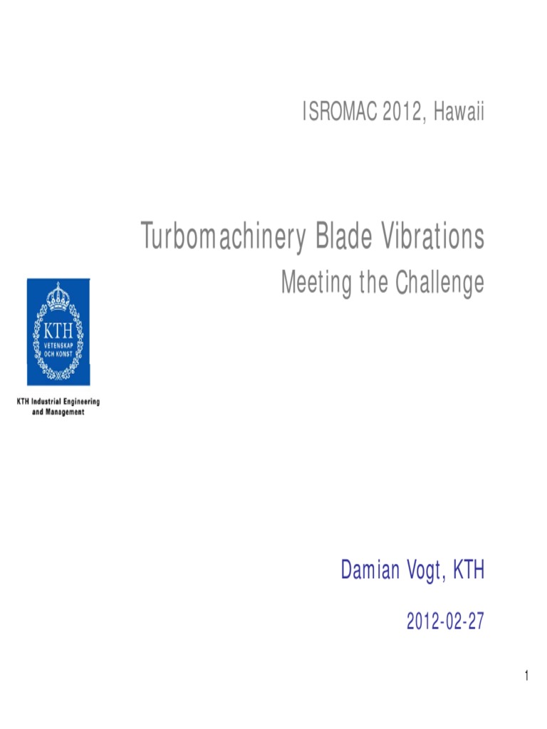 Turbomachinery Blade Vibrations | PDF | Normal Mode | Frequency