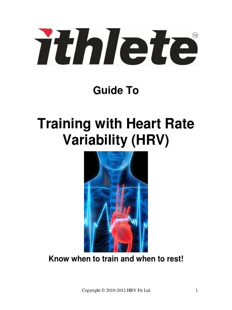 Ithlete Guide To Training With HRV PDF | PDF | Heart Rate | Physical ...