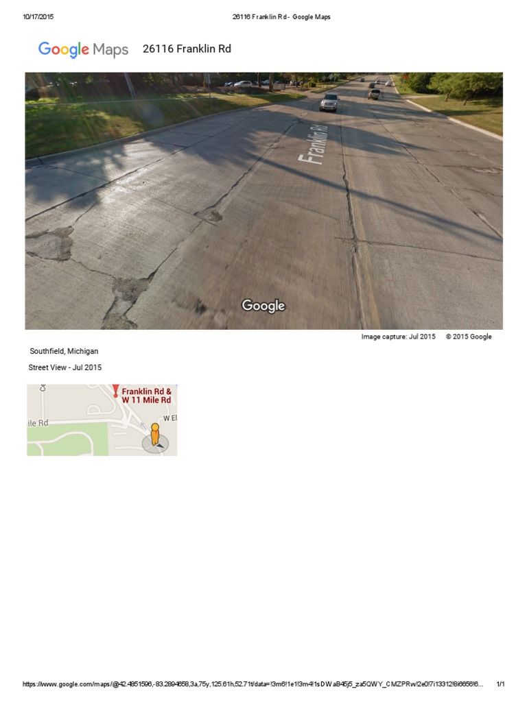 Franklin RD - Google Maps | PDF | Science & Mathematics