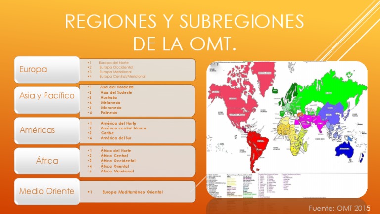 Regiones y Subregiones de La OMT | PDF