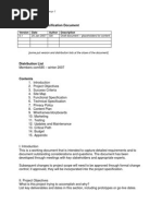Website Specification Document Template | PDF | Accessibility | Websites
