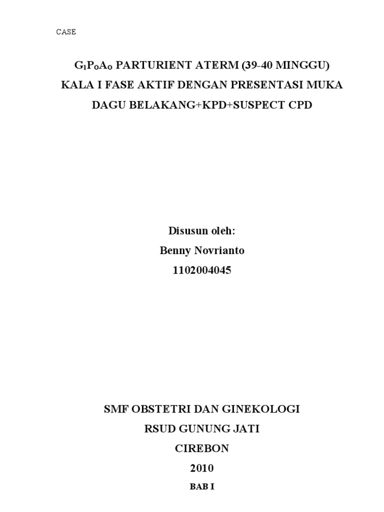 Presentasi Muka Dagu Belakang | PDF