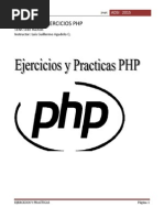 Cuaderno de Ejercicios y Practicas PHP | PDF | Php | Contraseña