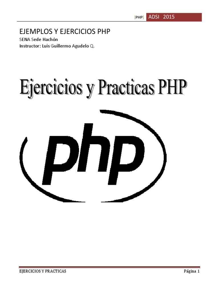 Introducción a PHP: Ejemplos y ejercicios prácticos | PDF | Comillas | Php