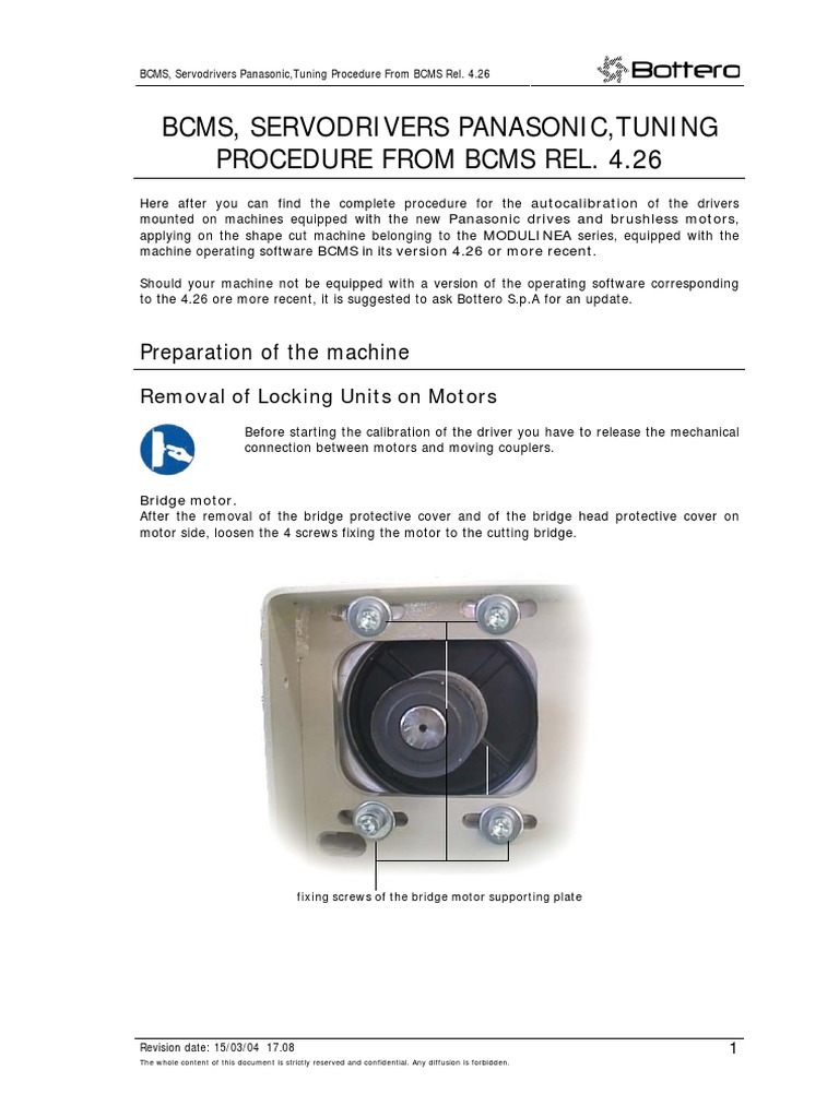 BCMS - Servodrivers Panasonic - Tuning Procedure From BCMS R | PDF | Subroutine | Electrical ...