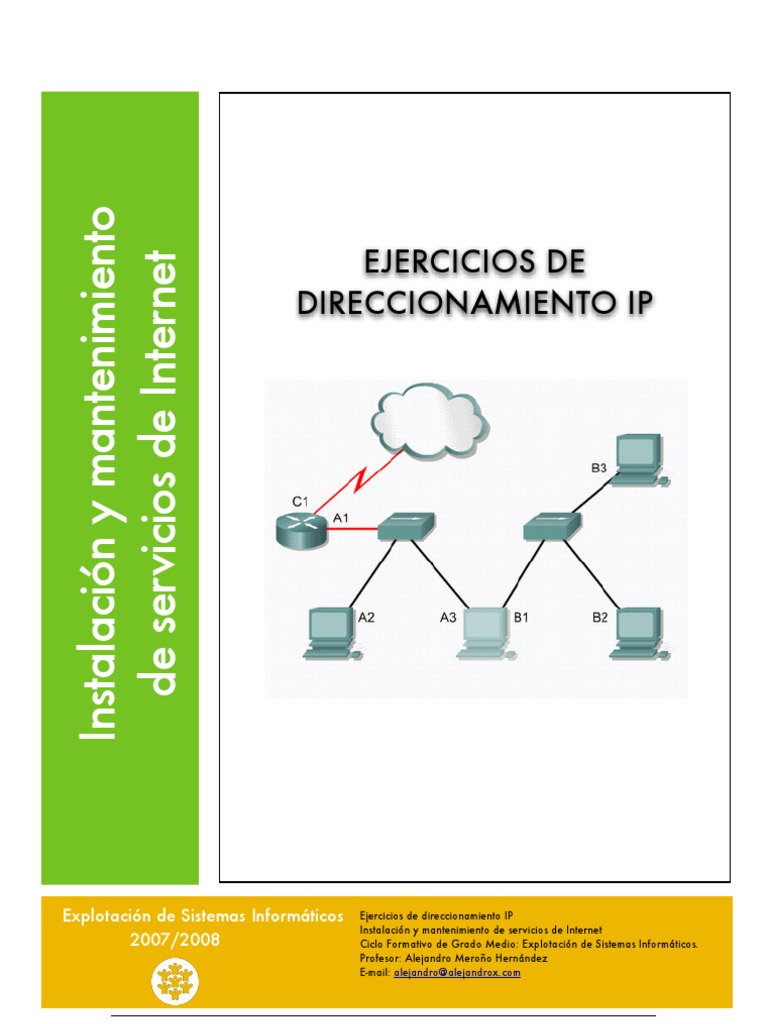 Ejercicios Direccionamiento Ip | PDF | Dirección IP | Protocolos de internet