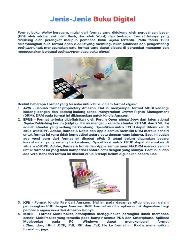 Jenis-Jenis Format Buku Digital | PDF | Seni