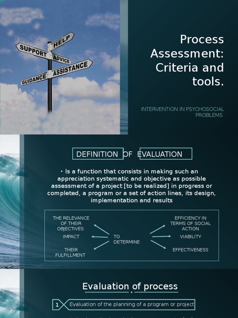 Process Assessment: Criteria and Tools.: Intervention in Psychosocial ...