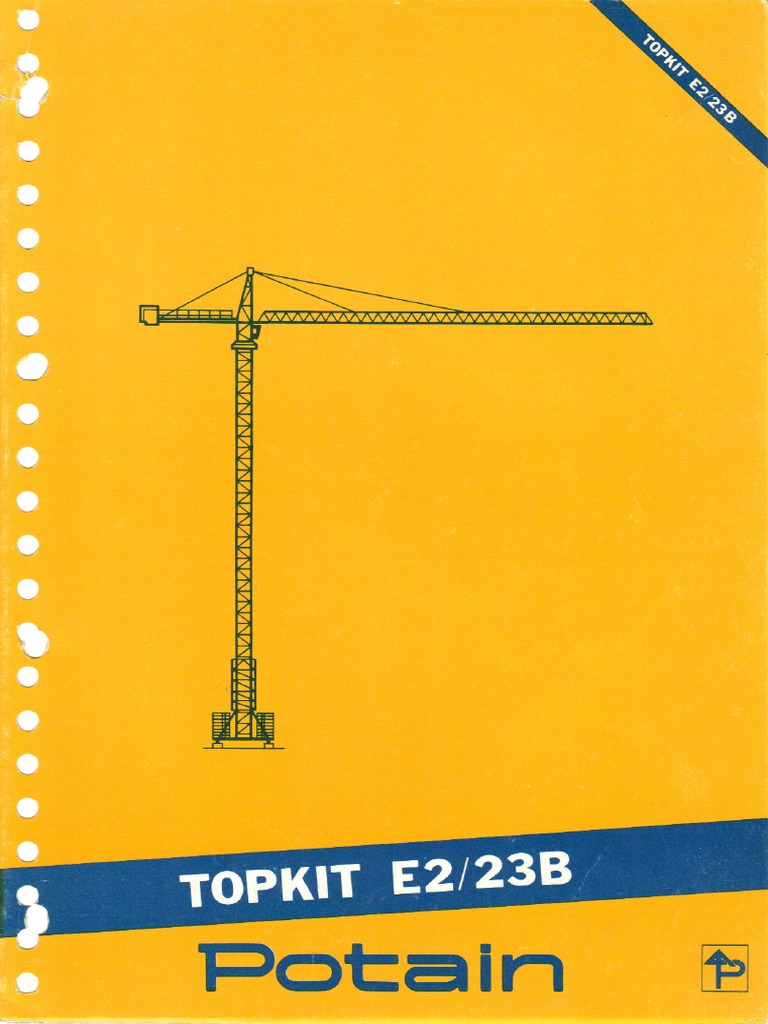 POTAIN E2-23B Tower Crane | PDF