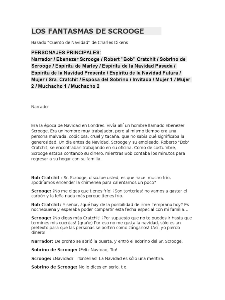 Los Fantasmas de Scrooge | PDF | Un villancico | Navidad