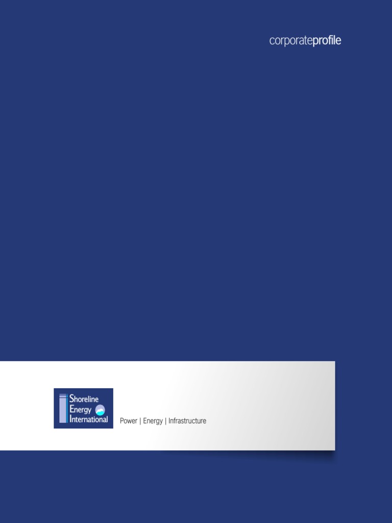 Shoreline Energy International Overview | PDF | Power Station ...