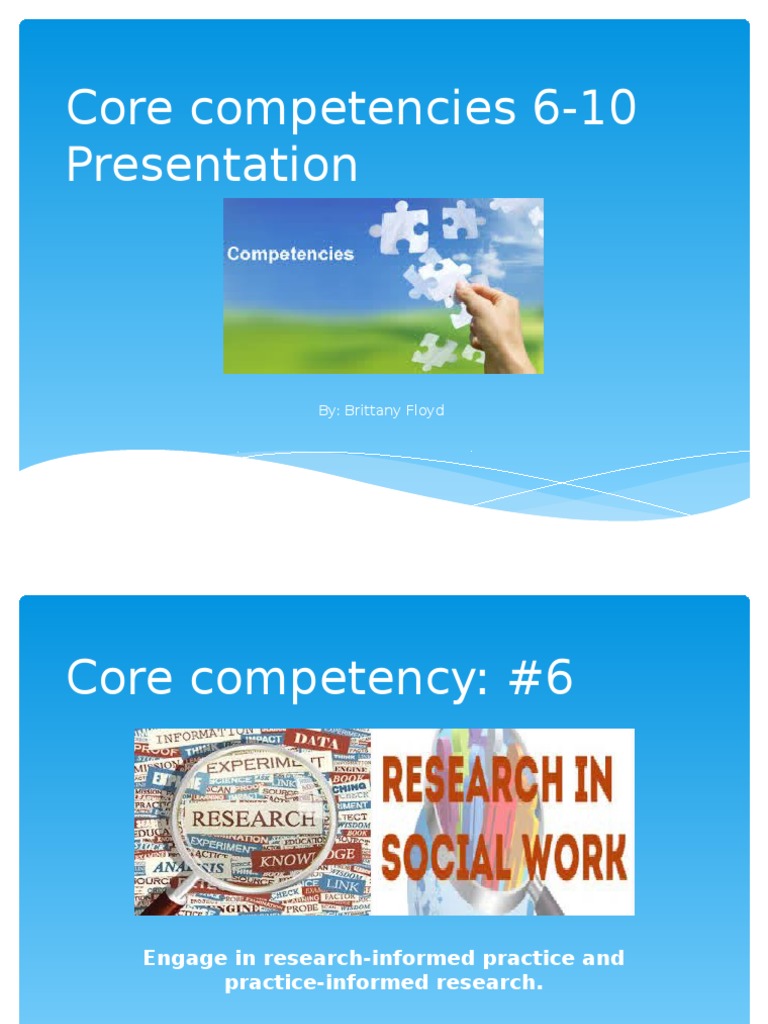 Final Core Competencies 6-10 Presentation 1 | PDF | Patient | Social Work