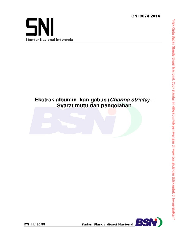 9288 - Sni 8074-2014 PDF | PDF