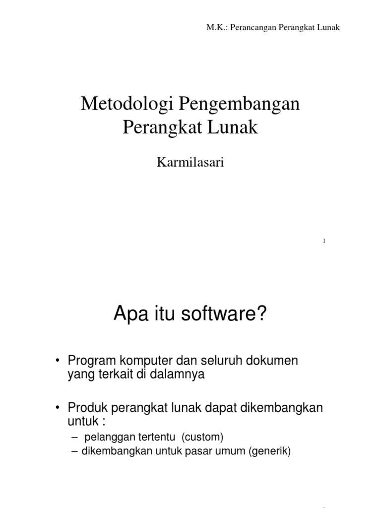 Model Perancangan Perangkat Lunak | PDF | Seni | Komputer