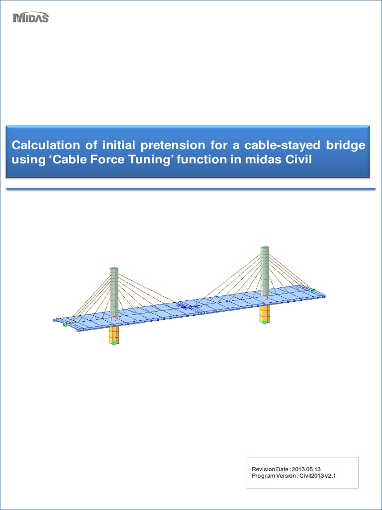 Initial Pretension in Cable-Stayed Bridges | PDF | Function ...