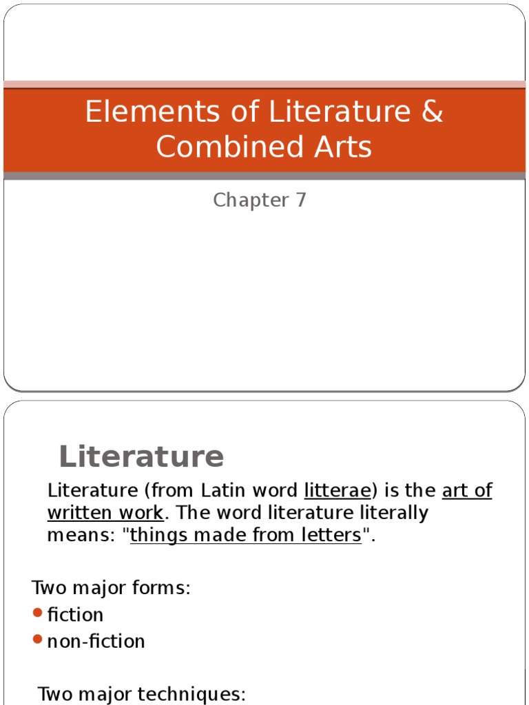 Key Elements of Literature & Arts | PDF | Science | Philosophical Science
