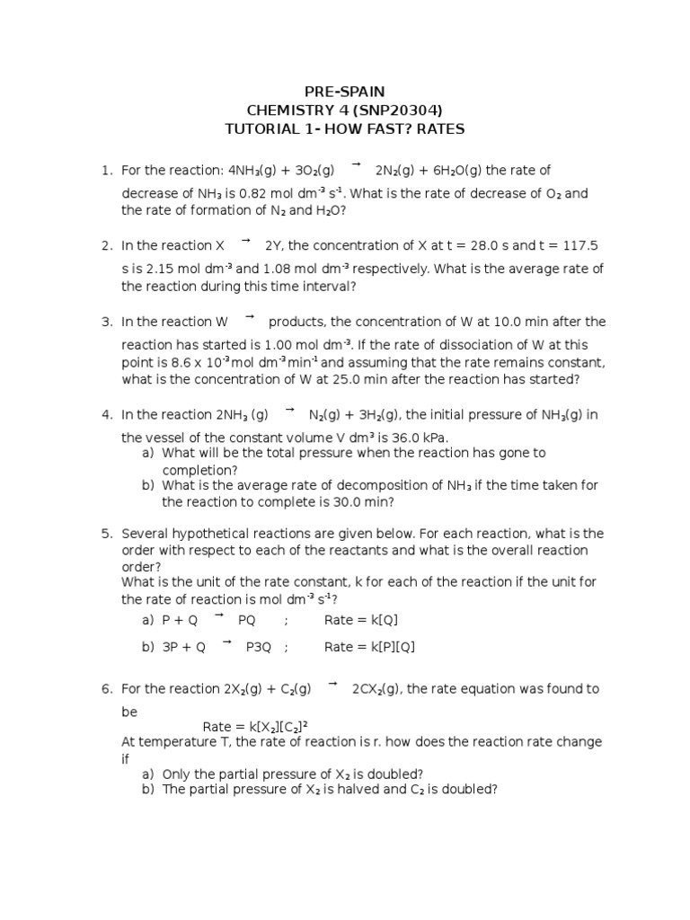 Rate of Chemical Changes | PDF | Reaction Rate | Hydrogen Peroxide