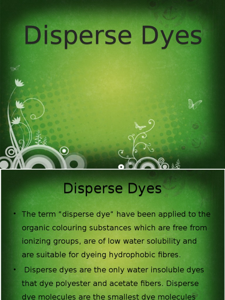 Disperse Dyes | PDF | Dye | Fibers