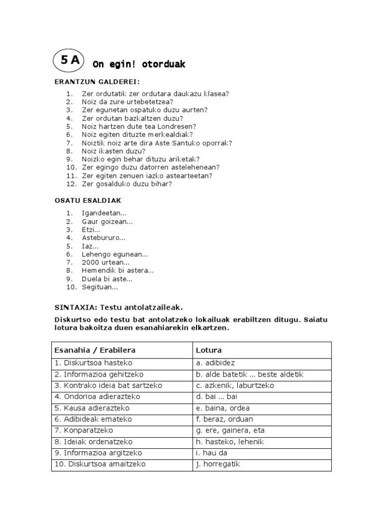 On Egin 1 | PDF