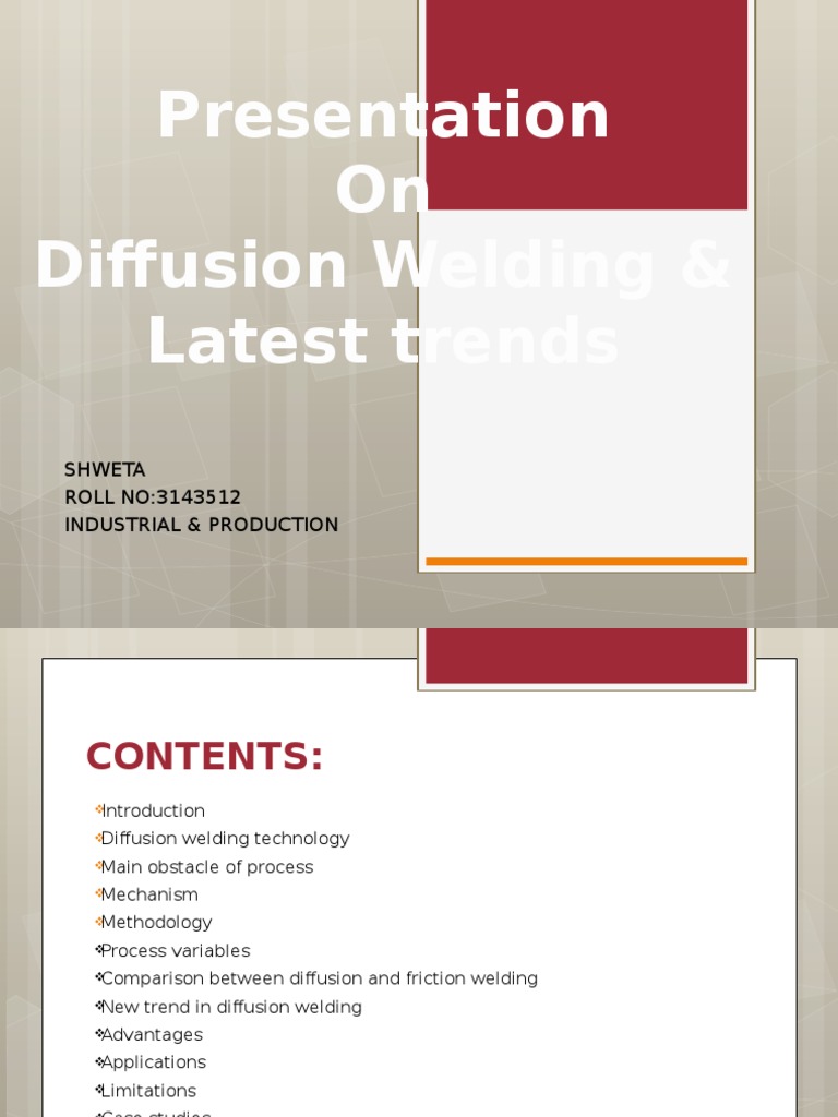 (3143512) Diffusion Welding | Download Free PDF | Alloy | Welding