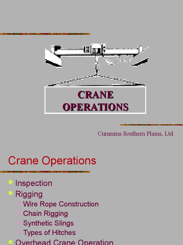 Crane Operations | Crane (Machine) | Rope
