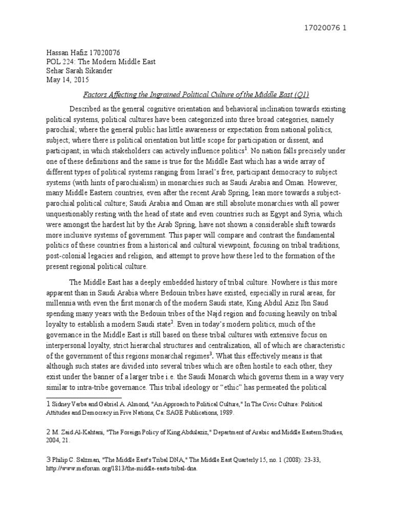 The Modern Middle East | PDF | Saudi Arabia | Middle East