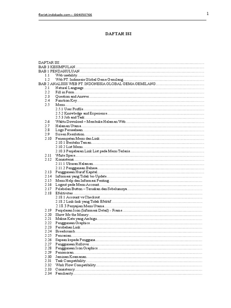 Imk Contoh Analisis Website | PDF | Antarmuka Pengguna Grafis | Kegunaan