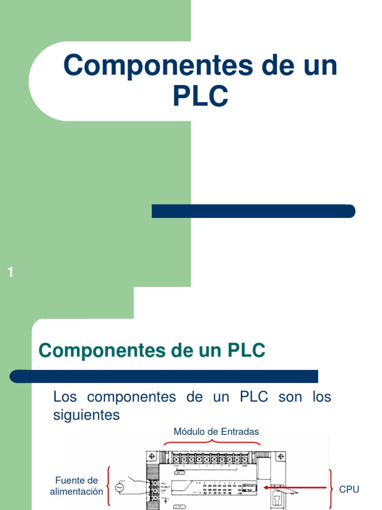 Componentes Esenciales de un PLC | PDF | Unidad Central de ...