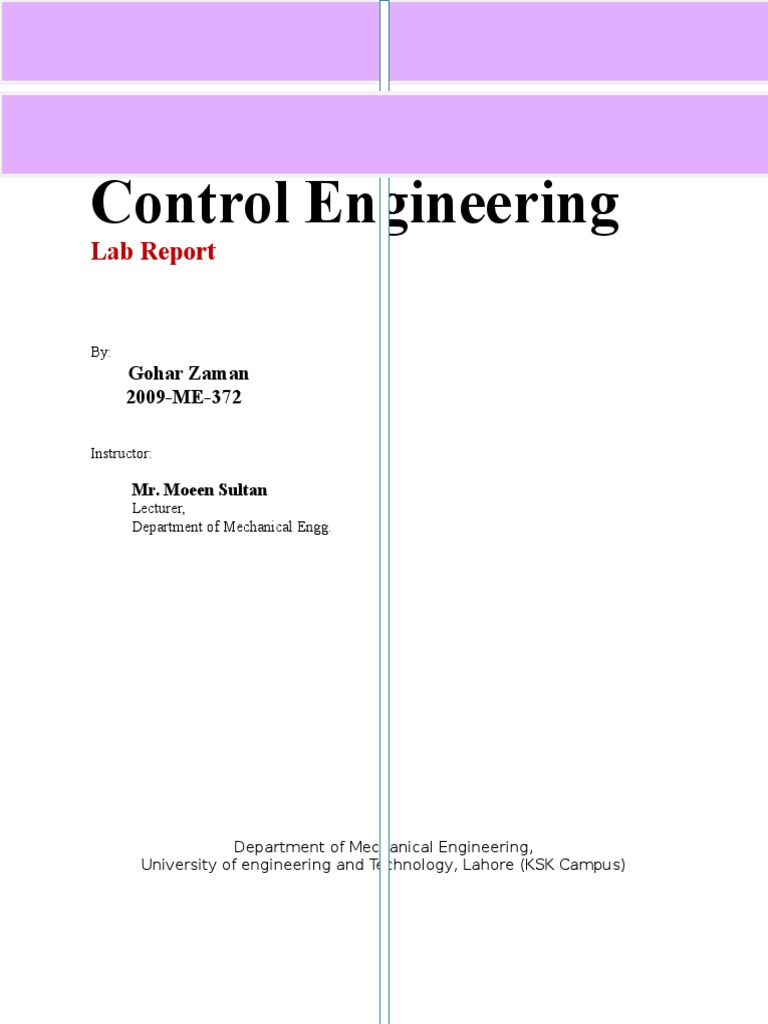 Lab Report Complete | PDF | Programmable Logic Controller | Control System