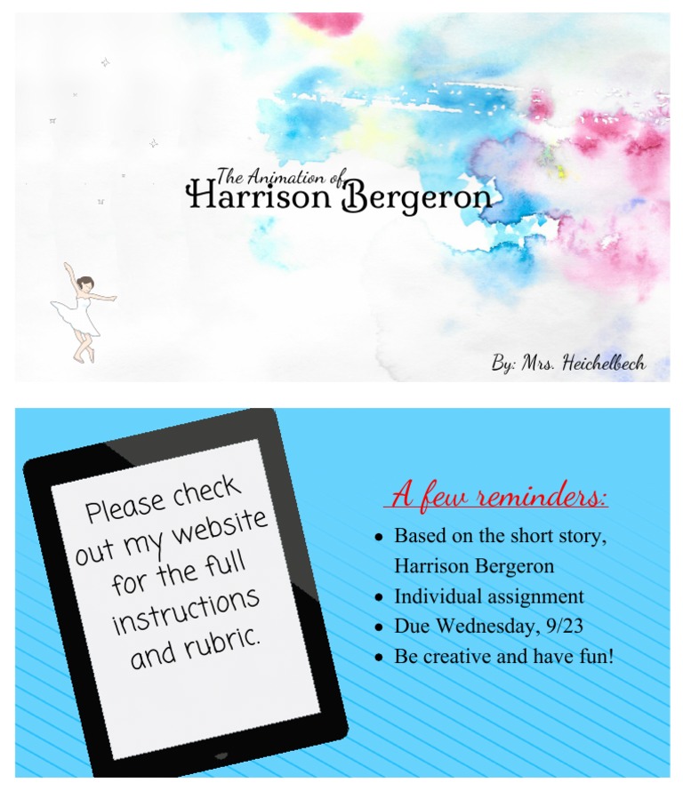 Harrison Bergeron: The Animation of | PDF | General Fiction