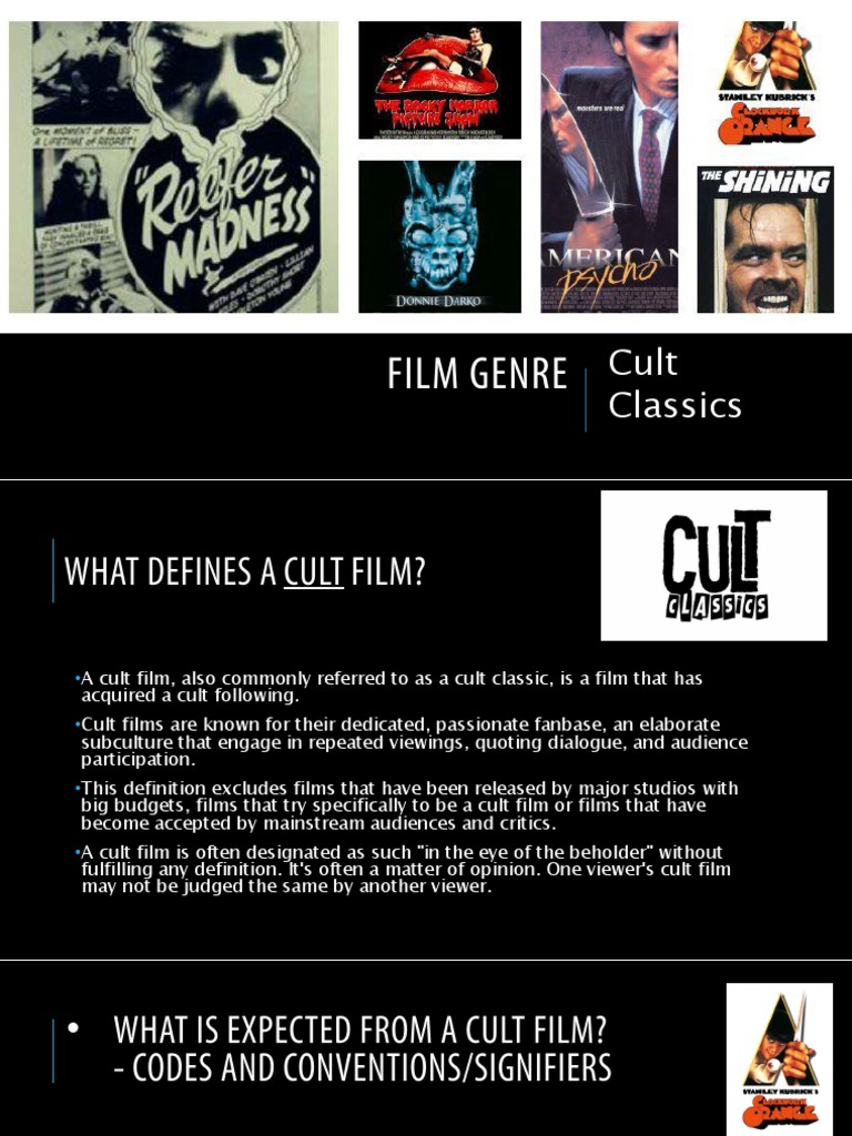 Defining Cult Classics and Their Impact | PDF | Leisure