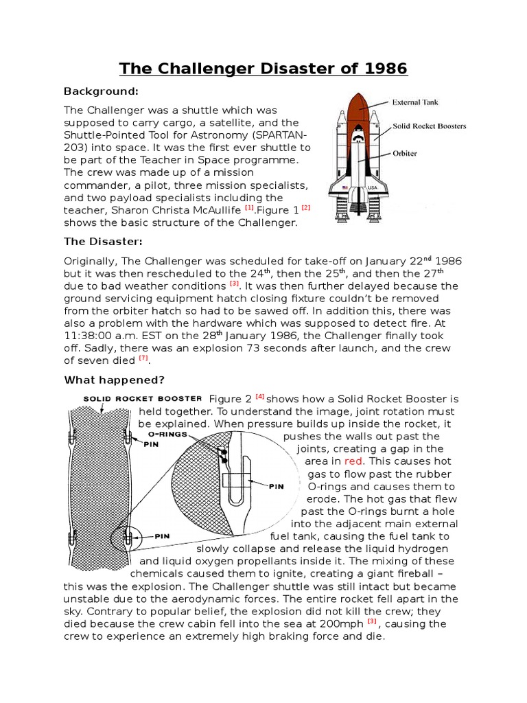 Case Study On The Challenger Disaster | PDF | Space Shuttle Challenger ...