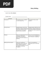 Short Story Project Rubric | PDF