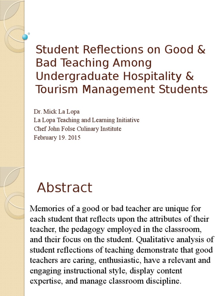 Student Views on Good and Bad Teaching | PDF | Teachers | Cognition