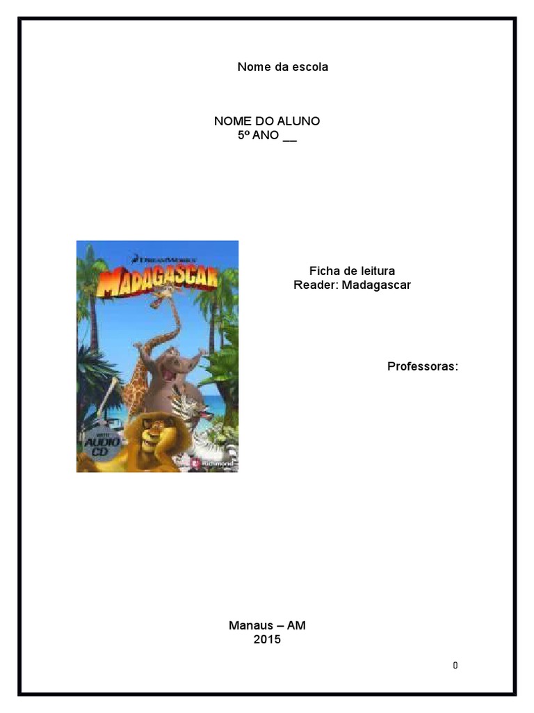 Madagascar Reading Comprehension Activities | PDF | Language Arts ...