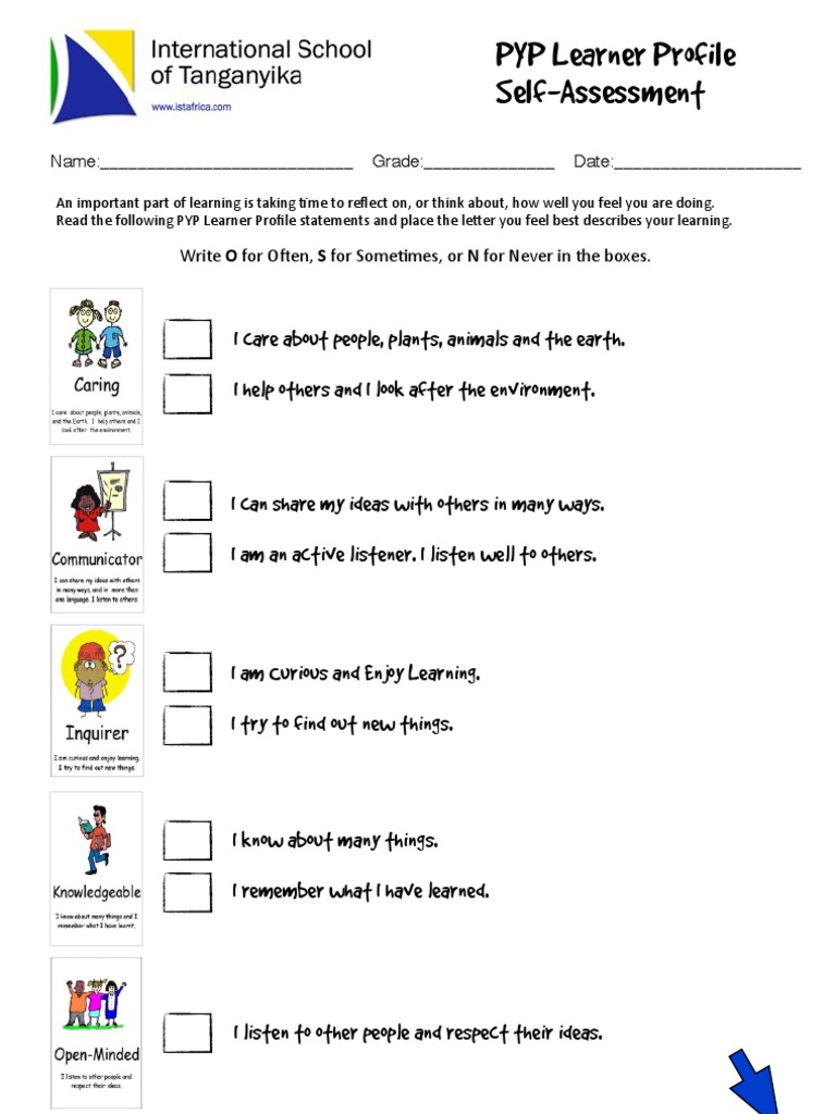 My PYP Profile Self-Assess | PDF