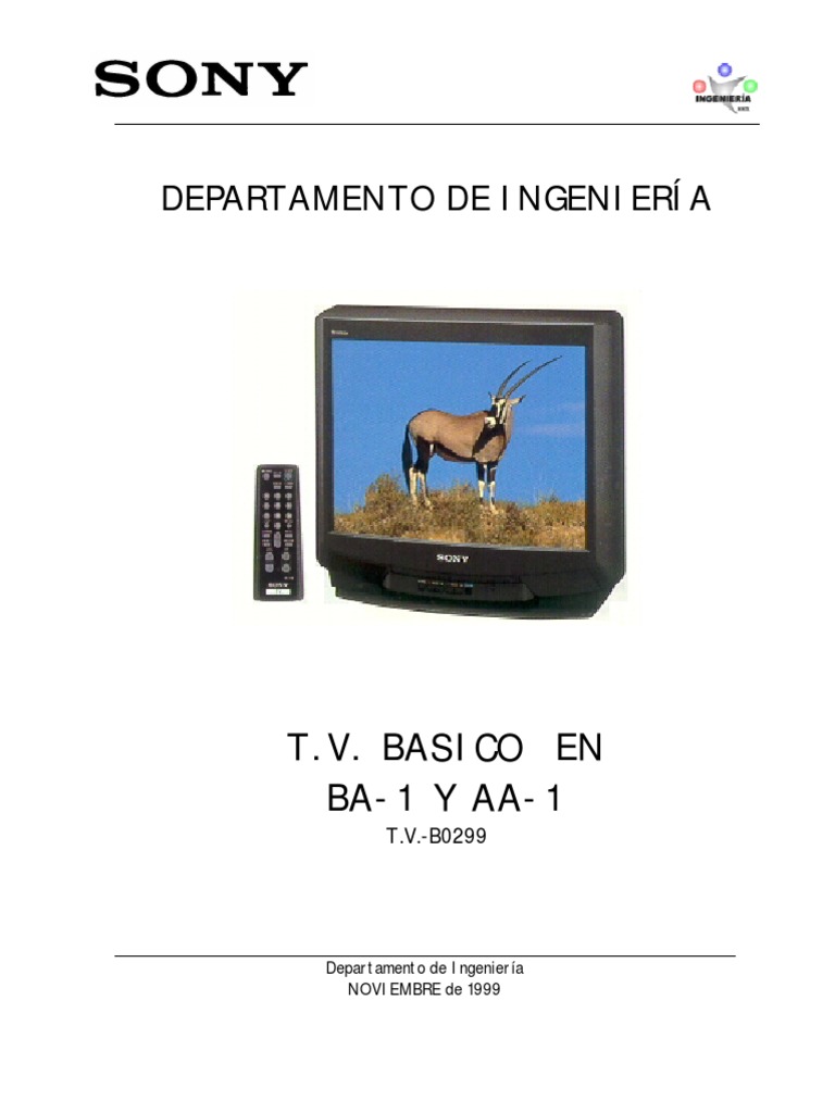 Diagrama Bloques TV Trinitron 1999 | PDF | Tubo de rayos catódicos ...